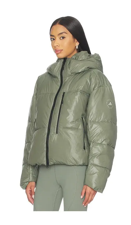 Adidas By Stella McCartney True Nature Short Padded Jacket - Stone Green