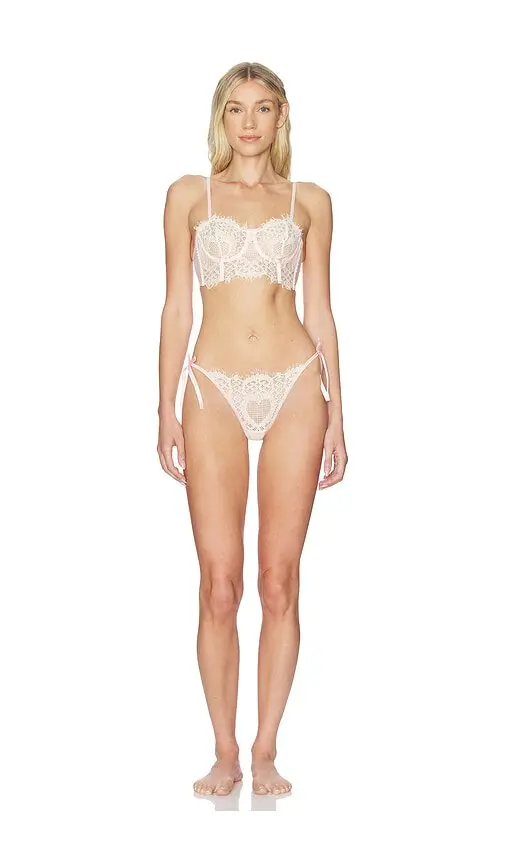 Free People X Intimately Sweet Love Balconette Bra In Ivory