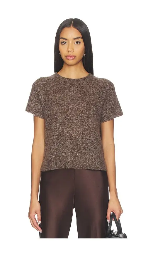 LISA YANG Siona T-shirt - Soft Bark