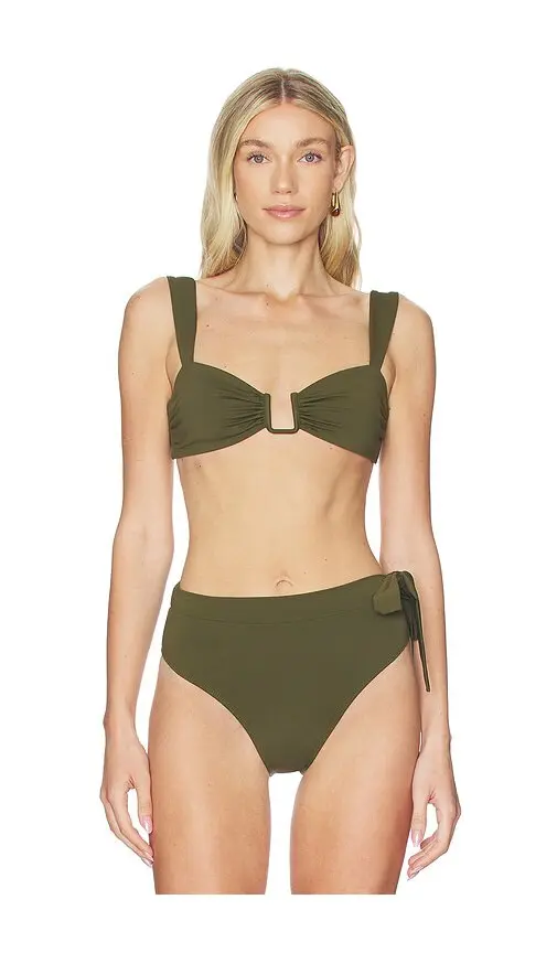 AWAY THAT DAY Cannes Bikini Top - Juniper Green