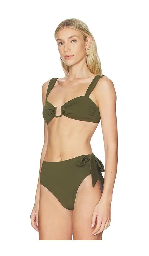 AWAY THAT DAY Cannes Bikini Top - Juniper Green