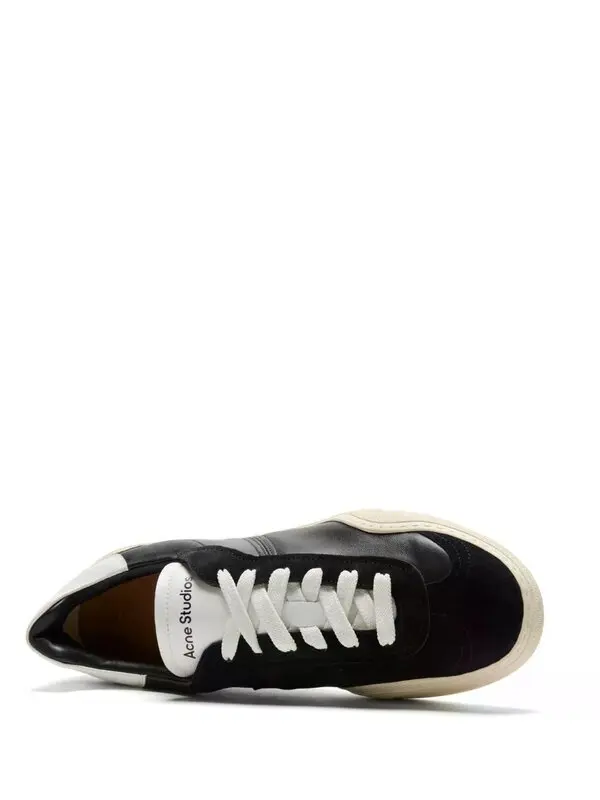 Acne Studios Lace-up Panelled Sneakers - Black