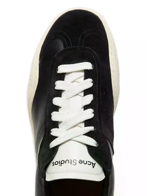 Acne Studios Lace-up Panelled Sneakers - Black