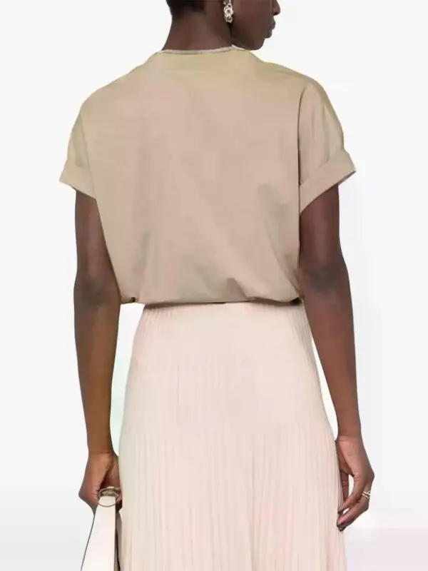 Brunello Cucinelli V-neck Stretch-cotton T-shirt