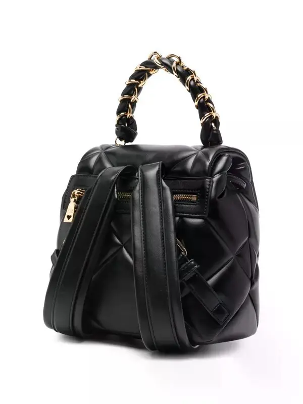 Moschino Quilted Logo Backpack