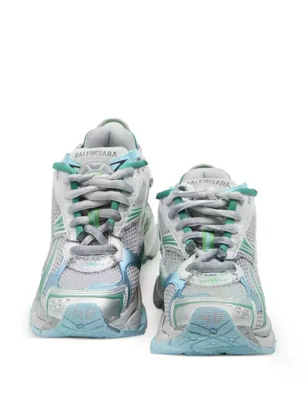 Balenciaga Runner Printed Logo Sneakers - Grey