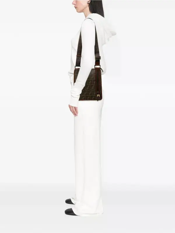 Fendi Zucca Coated Canvas Crossbody Bag