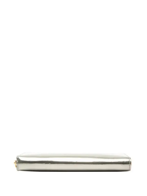 LOUIS VUITTON 2017 Monogram Vernis Zippy Wallet Long Wallets - Silver