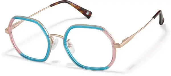 Zenni Vintage Inspired Octagon Eyeglasses - Cotton Candy