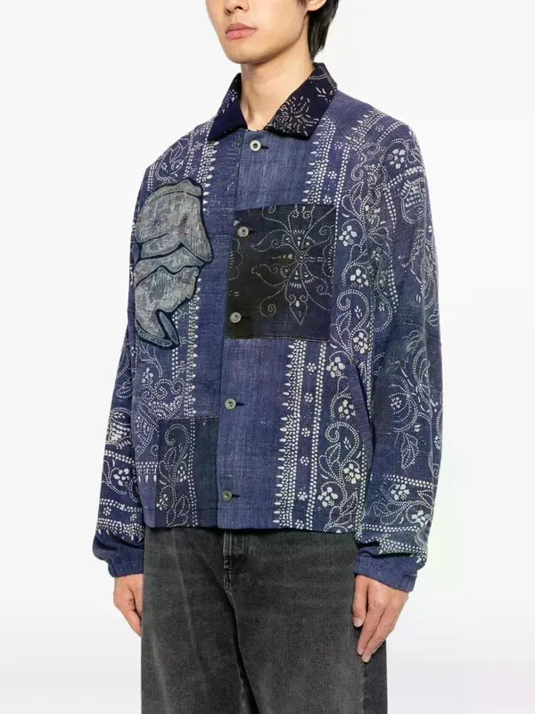 KAFENEO BY TBF Patch-work Shirt Jacket