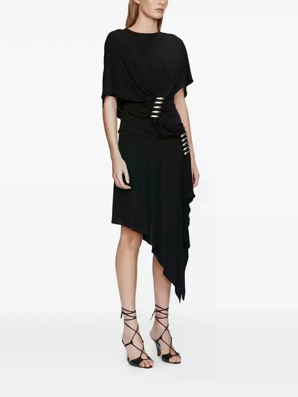 Christopher Esber Coiled Jersey Tee With Metal Embellishments