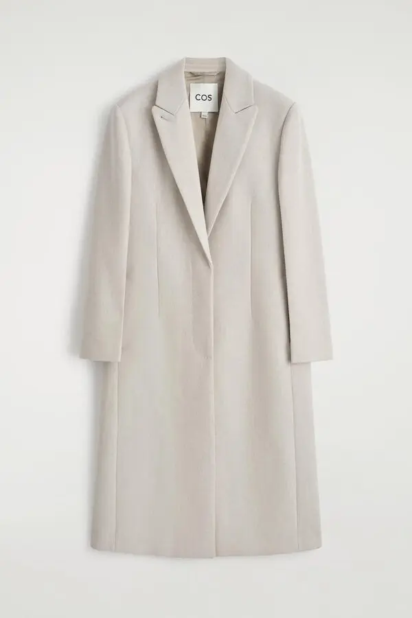 Cos Tailored Wool-twill Long Coat