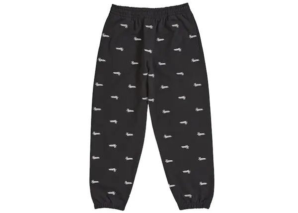 Supreme Repeat Script Sweatpant - Black