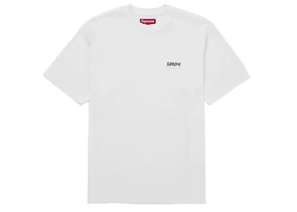 Supreme Washed Short Sleeve Top - White