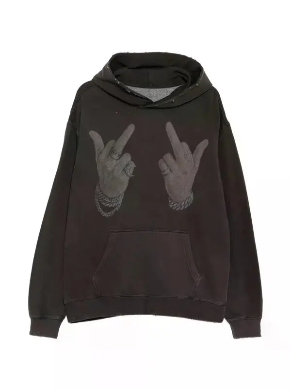 WARMAN Graphic Print Hoodie