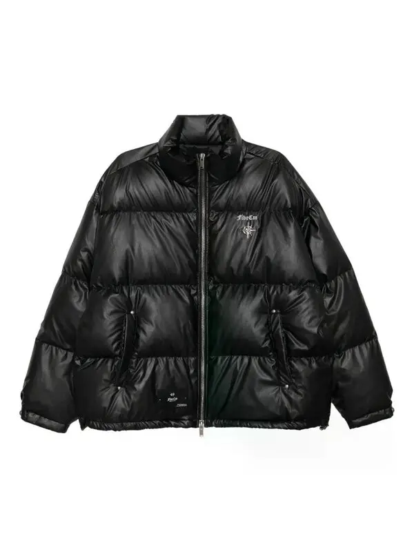 FIVE CM Logo Faux-leather Puffer Jacket