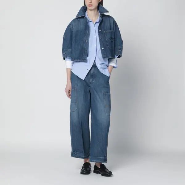 Givenchy Cropped Cocoon Cargo Jeans