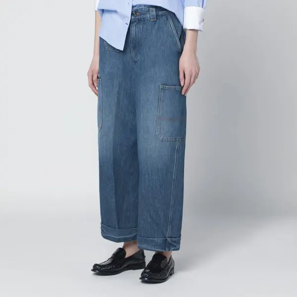 Givenchy Cropped Cocoon Cargo Jeans