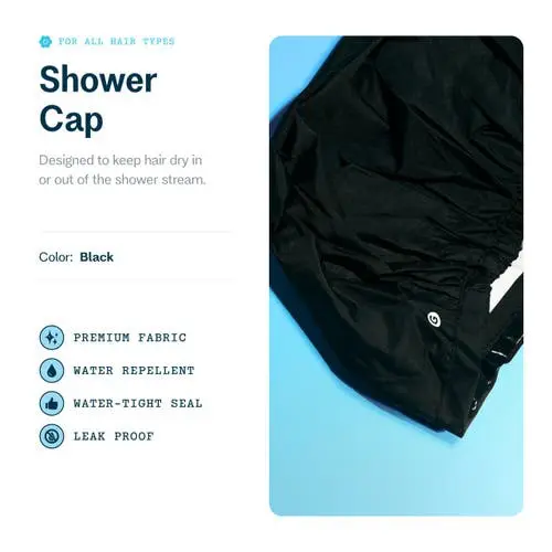 GIMME BEAUTY Lined Reusable Shower Cap