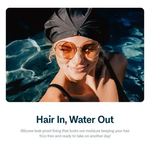 GIMME BEAUTY Lined Reusable Shower Cap