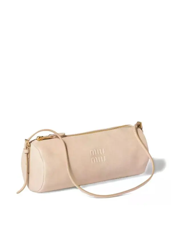 Miu Miu Logo-embossed Leather Pouch