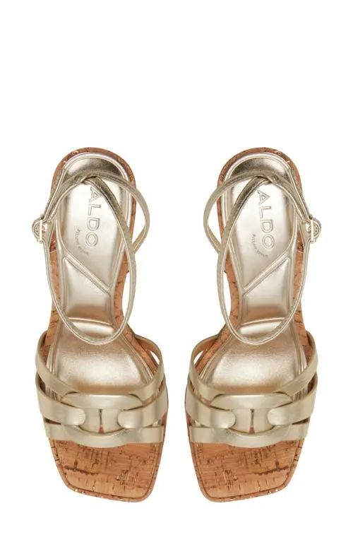 Aldo Beverlyanne Platform Sandal - Champagne