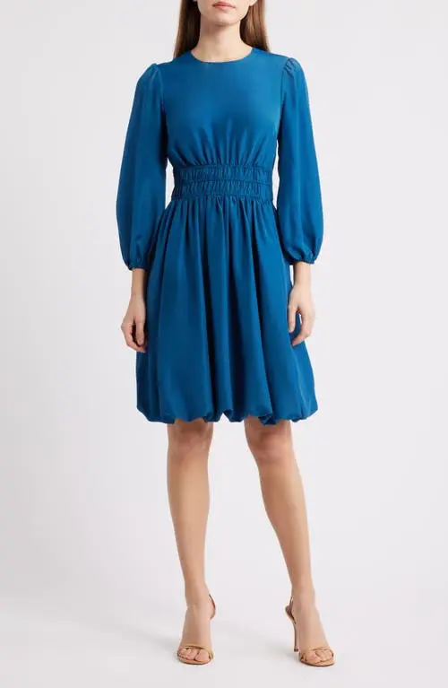 Eliza J Fit & Flare Crepe Dress