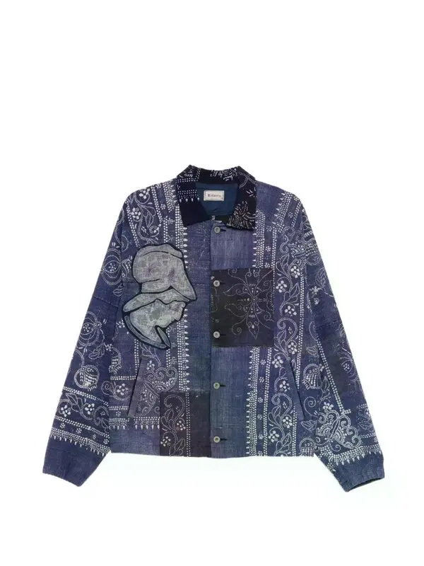 KAFENEO BY TBF Patch-work Shirt Jacket