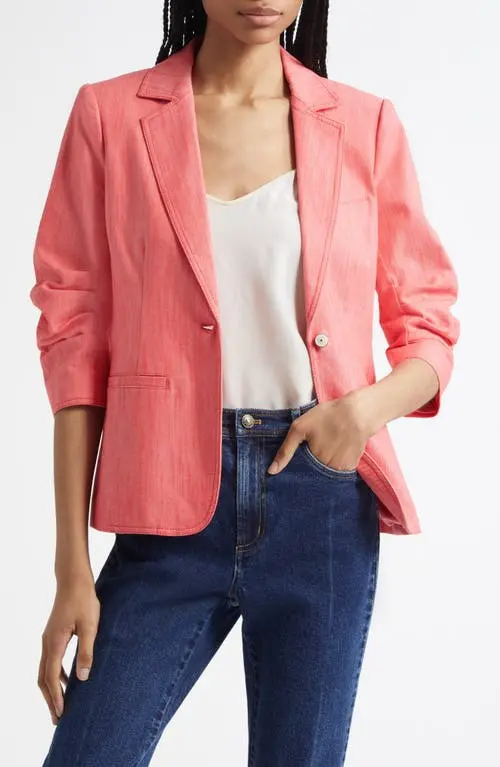 Cinq À Sept Khloe Denim Blazer - Cherry Lemon
