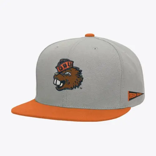 Mitchell & Ness Orange Oregon State Beavers Plaid Og Snapback Hat