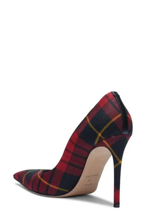 Alexander McQueen Tartan Pointed Toe Pump