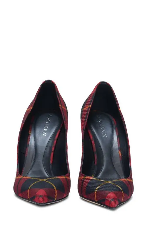 Alexander McQueen Tartan Pointed Toe Pump