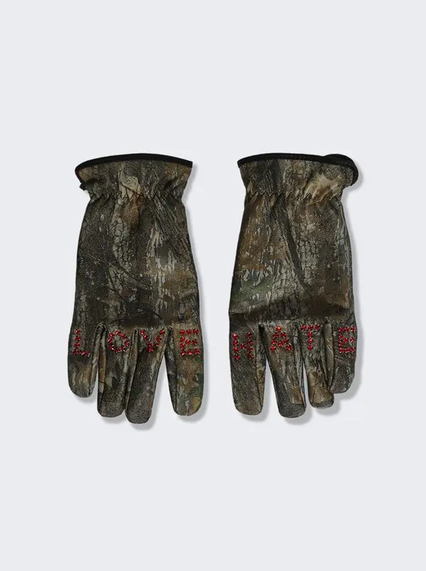 PALY Love Hate Leather Gloves - Green