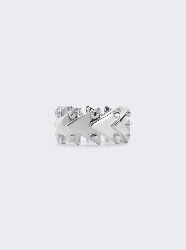 Bottega Veneta Rivet Sterling Ring