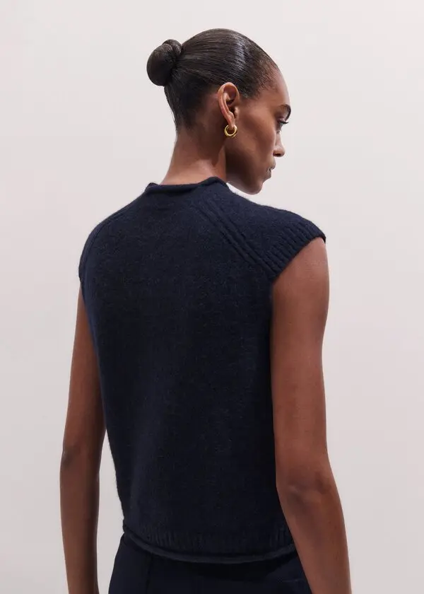 ME+EM Straight Alpaca Blend Layering Vest