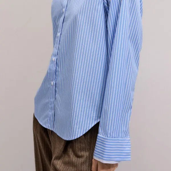 ME+EM Striped Double Cuff Shirt