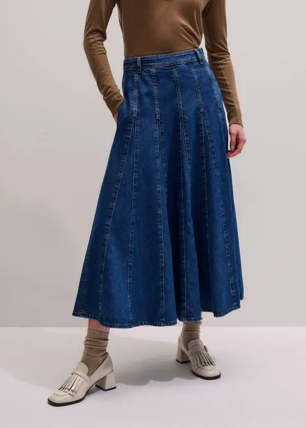 ME+EM Panelled Maxi Skirt