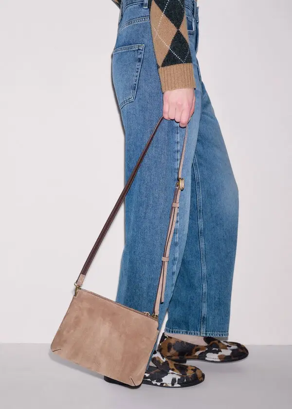 ME+EM Double Pouch Crossbody Bag - Hazelnut