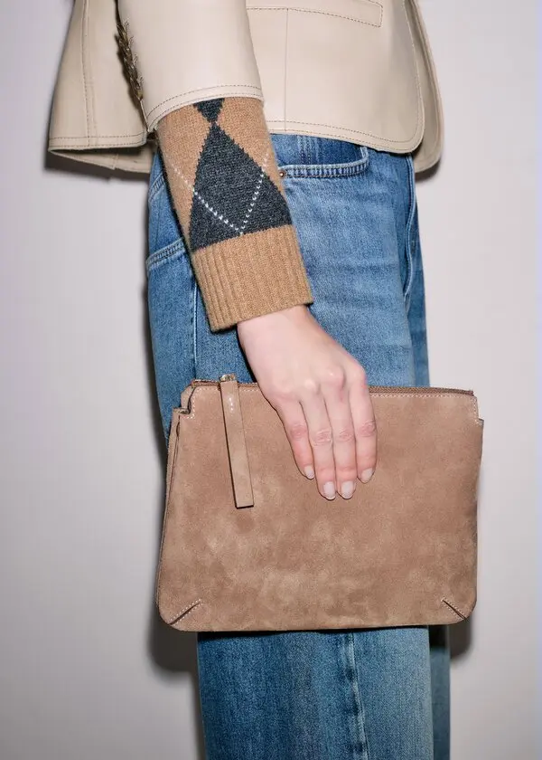 ME+EM Double Pouch Crossbody Bag - Hazelnut