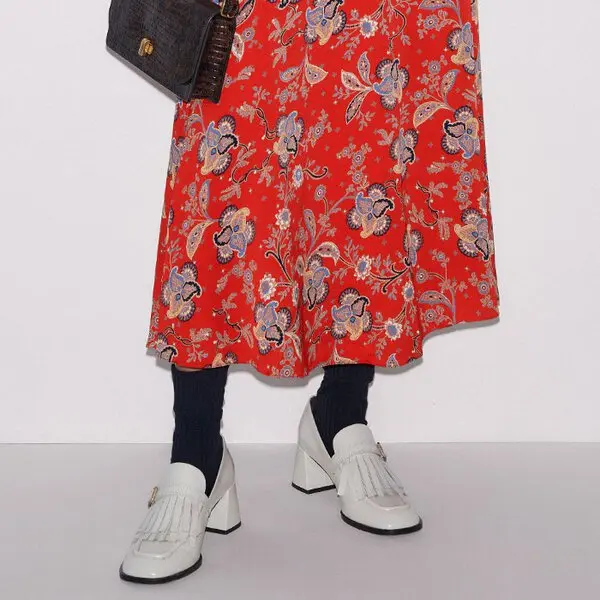 ME+EM Fit & Flare Paisley Print Maxi Dress