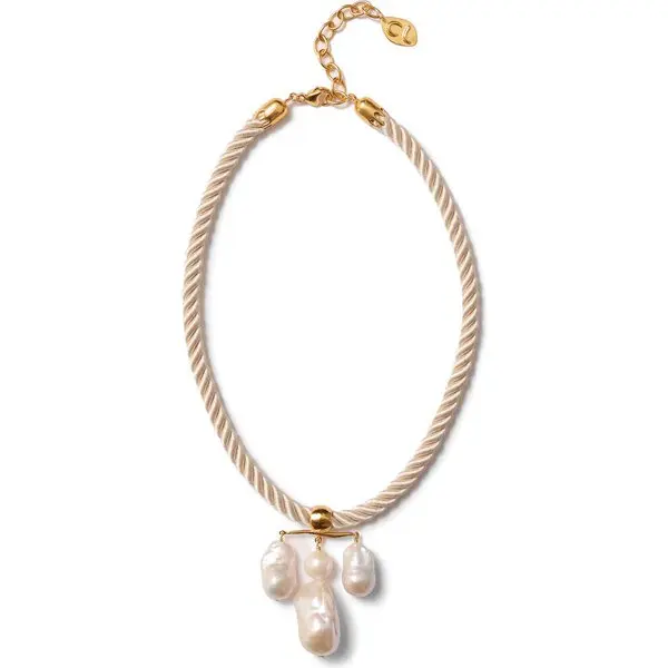 Chan Luu Freshwater Pearl Pendant Necklace - White Pearl