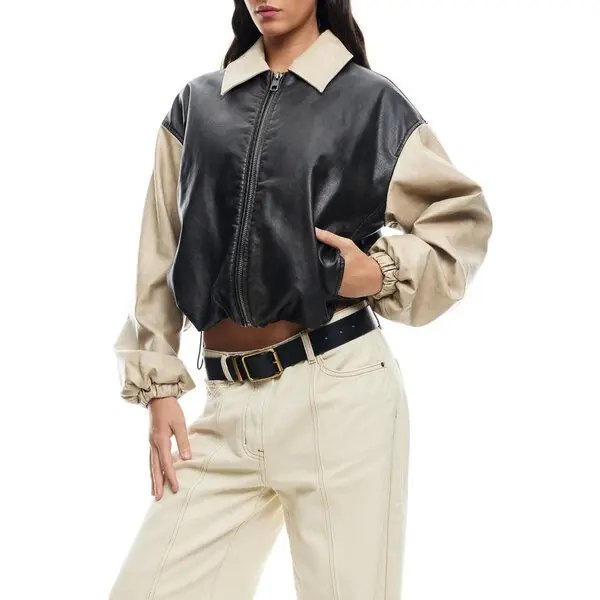 Lioness Nirvana Faux Leather Bomber Jacket
