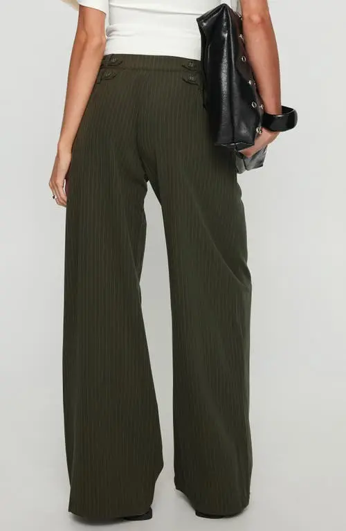 Princess Polly Jette Pinstripe Barrel-leg Pants