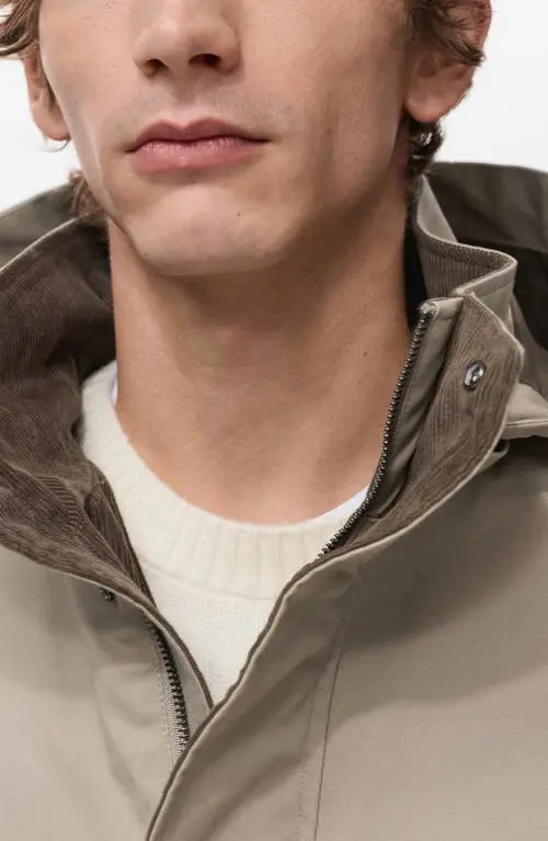 Mango Twill Parka With Removable Hood