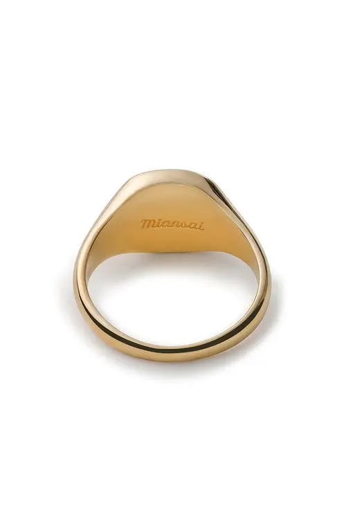 Miansai Olympus Enamel Signet Ring