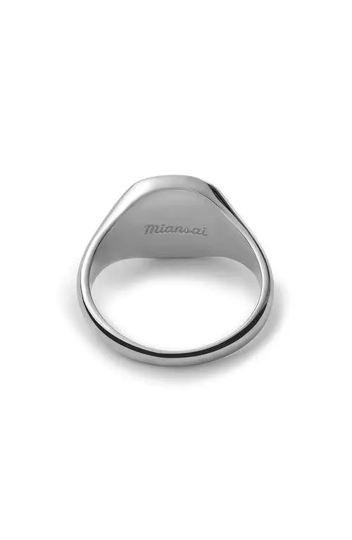 Miansai Olympus Enamel Signet Ring