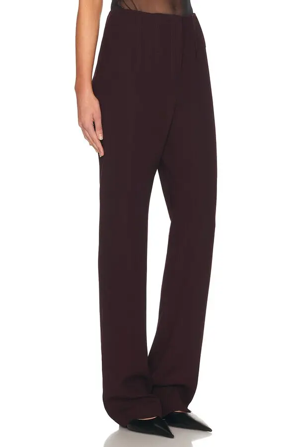 MUGLER High-waisted Wide Leg Pants