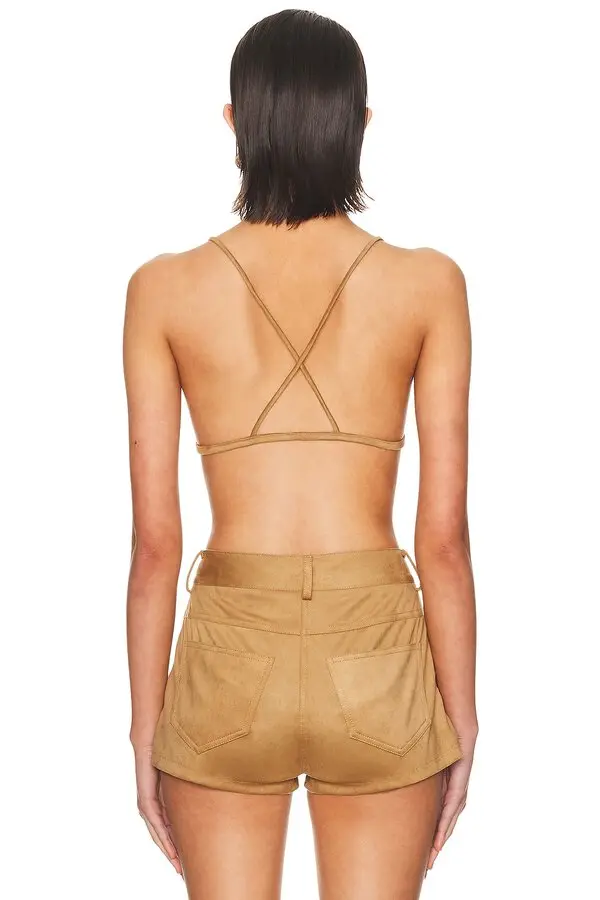 Norma Kamali No Tie Bralette Top