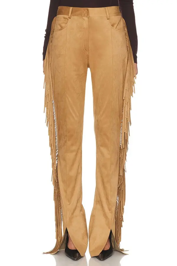Norma Kamali Fringe Spat Pant