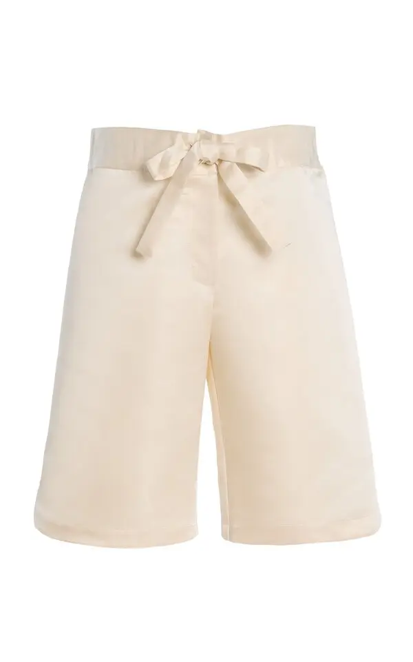 ALFIE Technical Satin City Shorts - Neutral
